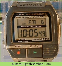 Vintage Sällsynta retro Casio Kalkylator digital LCD-klockor