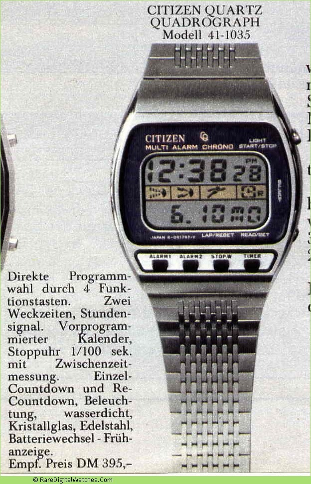 Citizen Digital Watches, Vintage Citizen Digital Watches from Early 80s